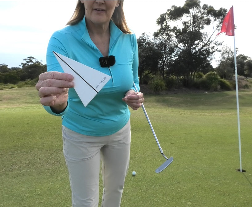 Anne Rollo Golf – Putter face alignment triangle - Anne Rollo Golf